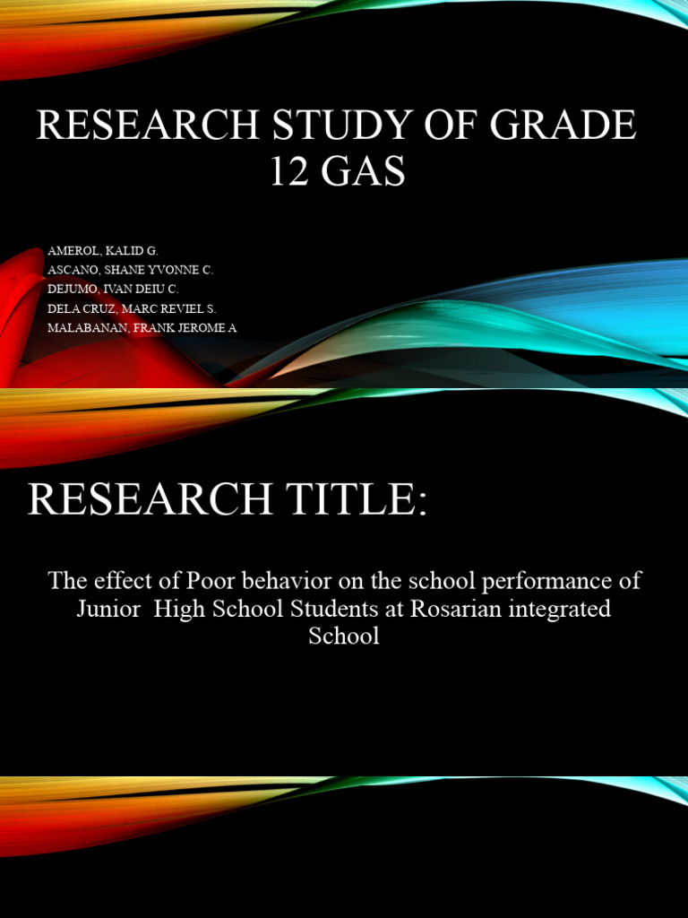 Impact of Poor Behavior on Student Performance | PDF | Methodology ...