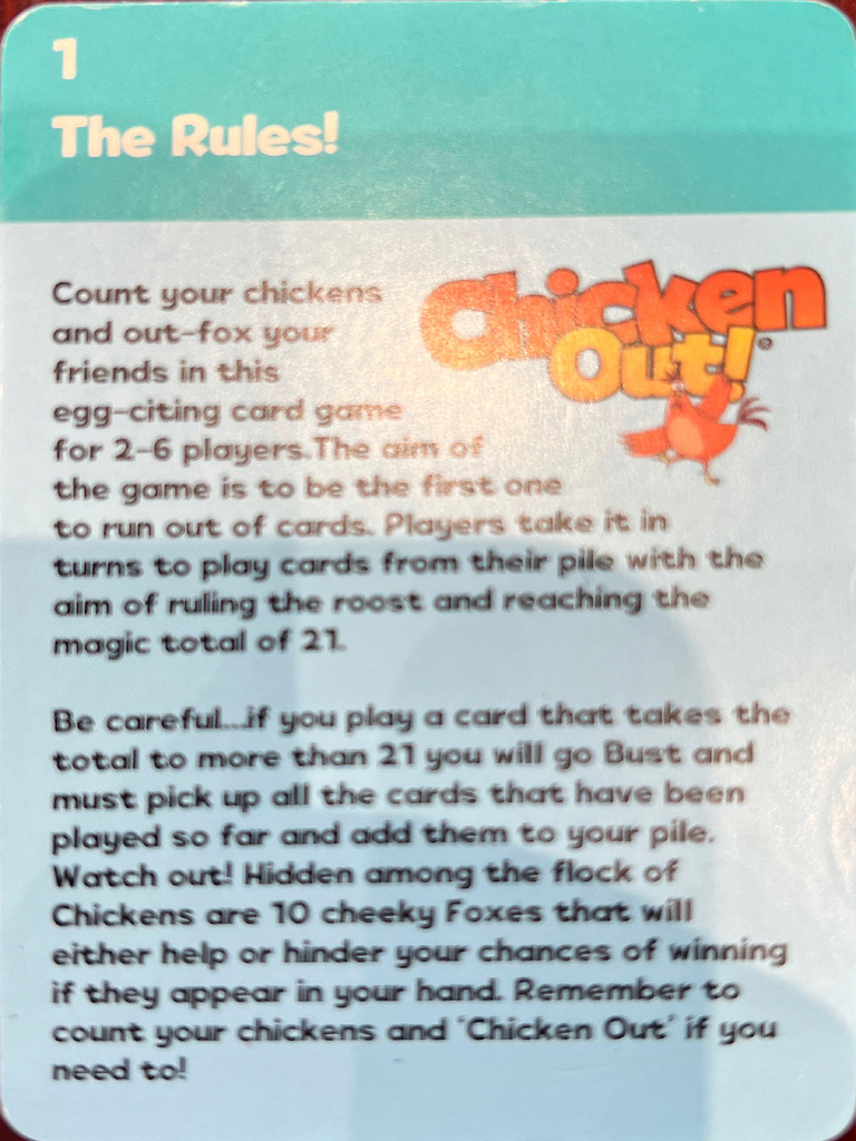 Chickenout Rules | PDF