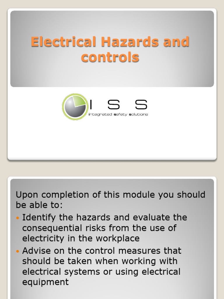 ISS_Electrical hazards and controls | PDF | Electricity | Electric Current