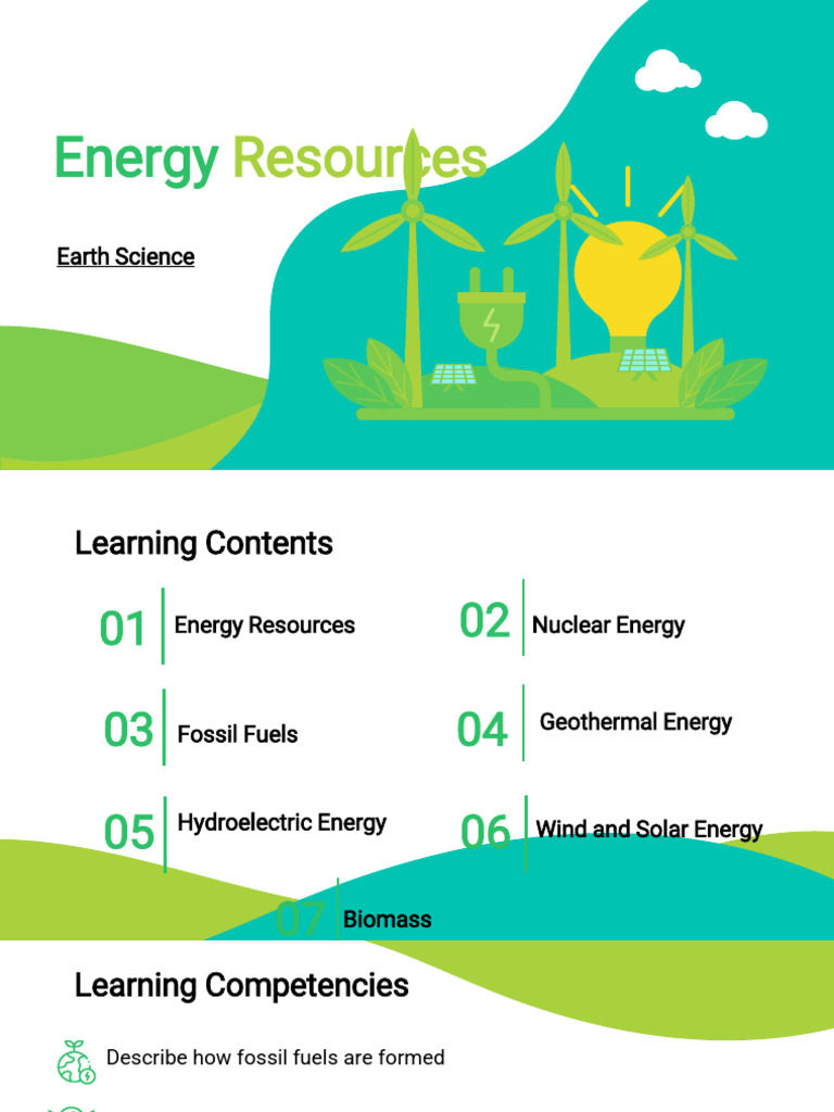Energy Resources | PDF | Fuels | Hydroelectricity