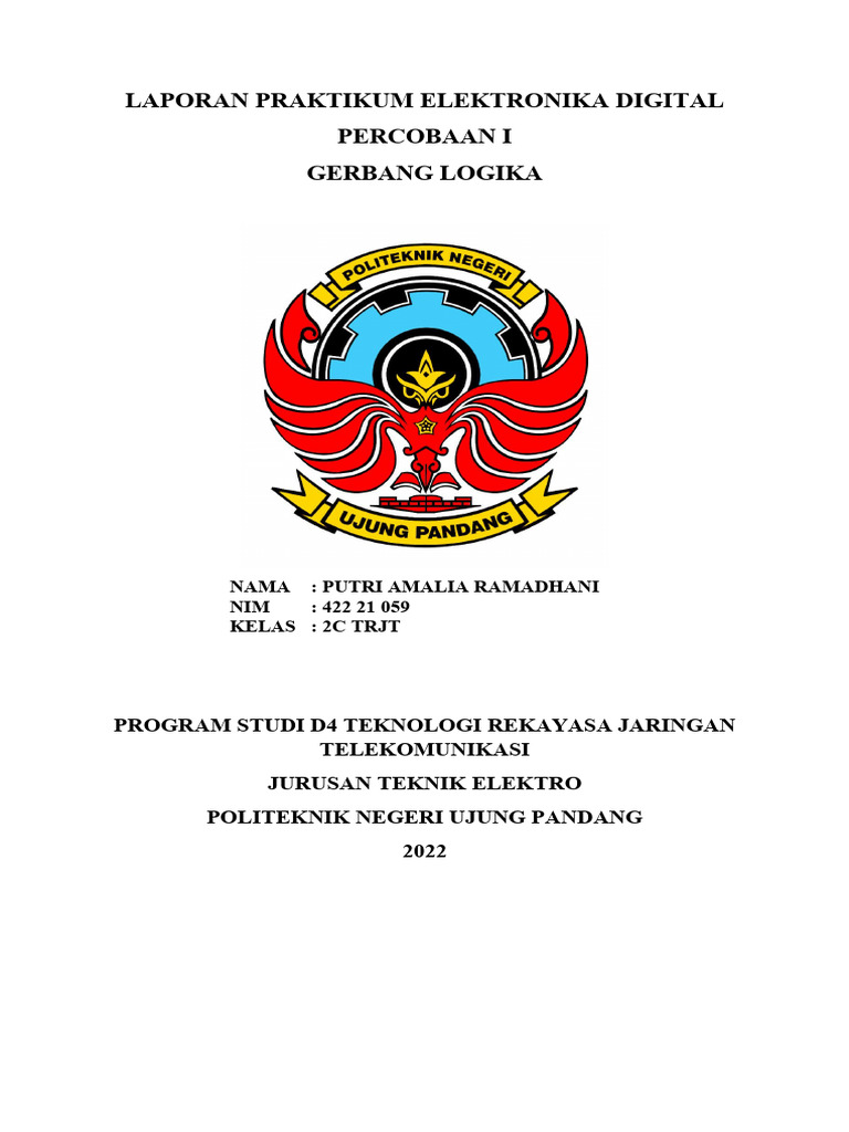 Praktikum Gerbang Logika Elektronika | PDF