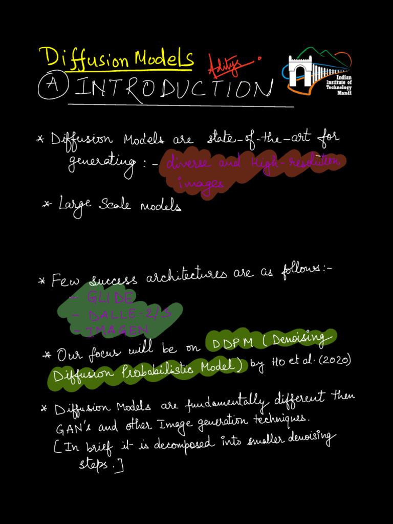 DiffusionModel DDPM | PDF | Normal Distribution | Statistical Models
