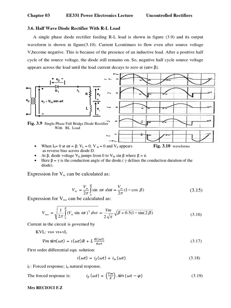 EE331 Chapter3 Pat2 | PDF | Rectifier | Power Electronics