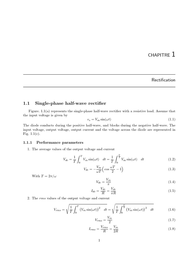 Chap3 Uncontrolled Rectification 2 Pdf Rectifier Electrical