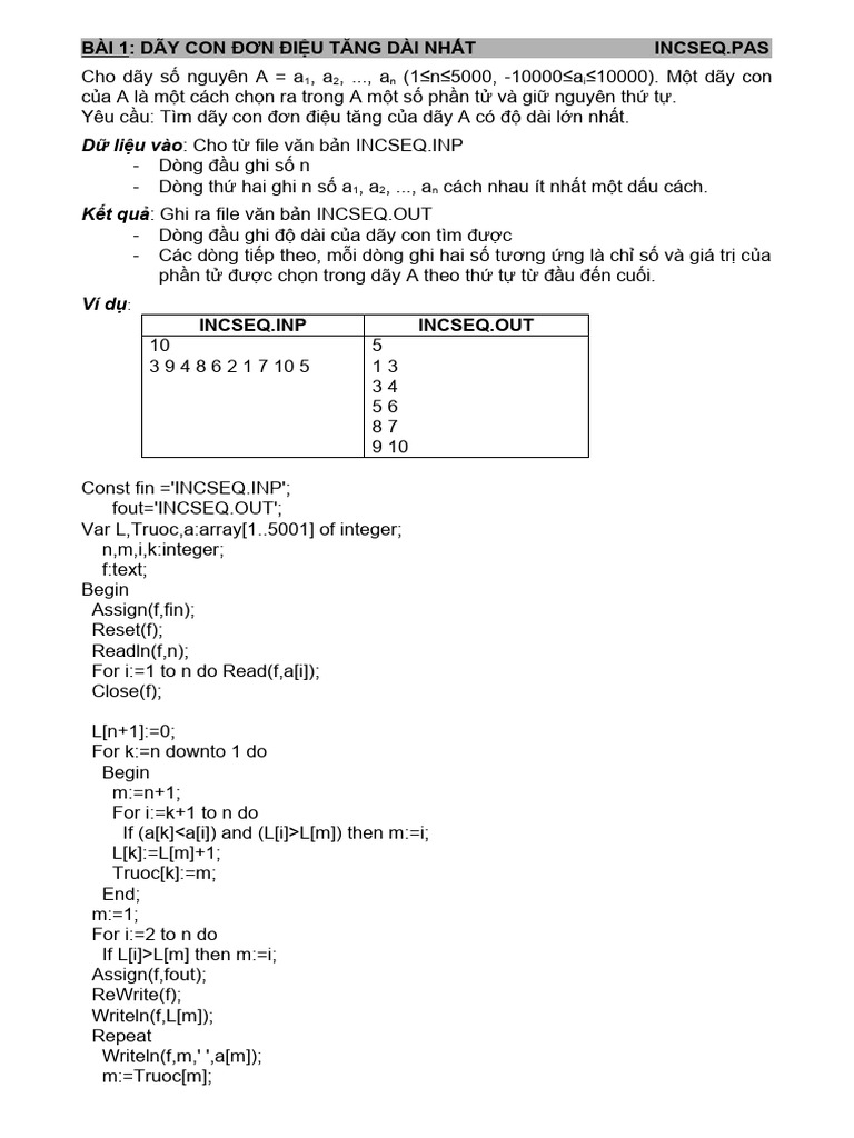 Bai Tap Bai Giai Chuyen de 3 Quy Hoach Dong Cua Thay Luu Quang Liem | PDF
