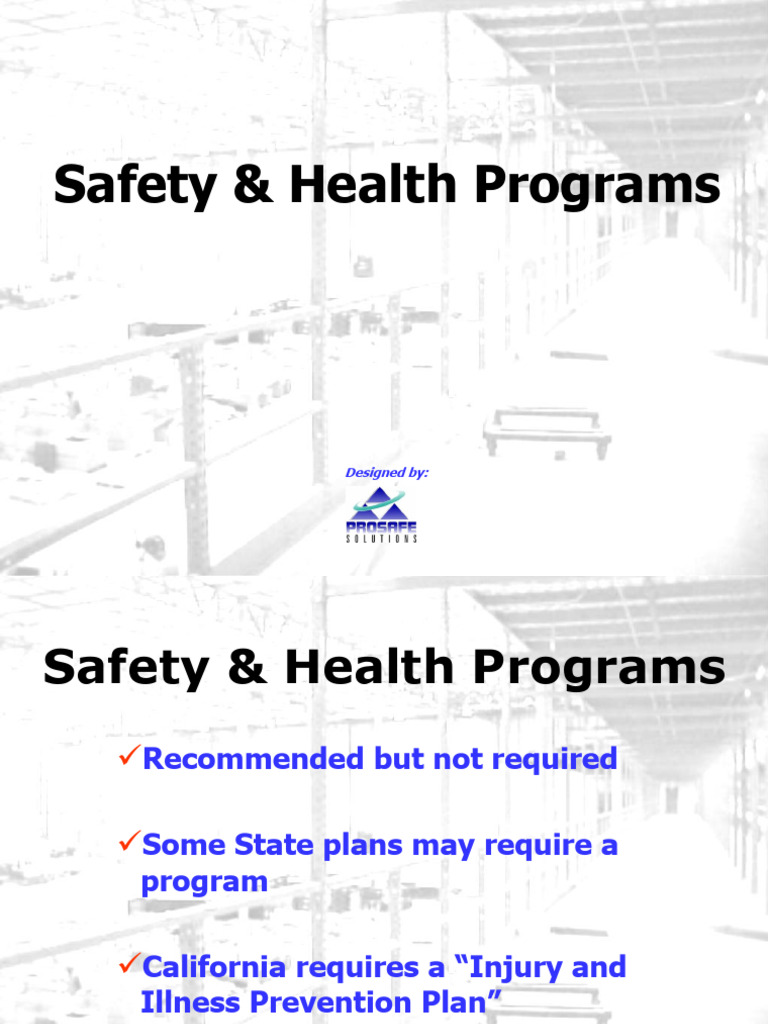 Tab 3 - Safety & Health Programs | PDF | Occupational Safety And Health ...