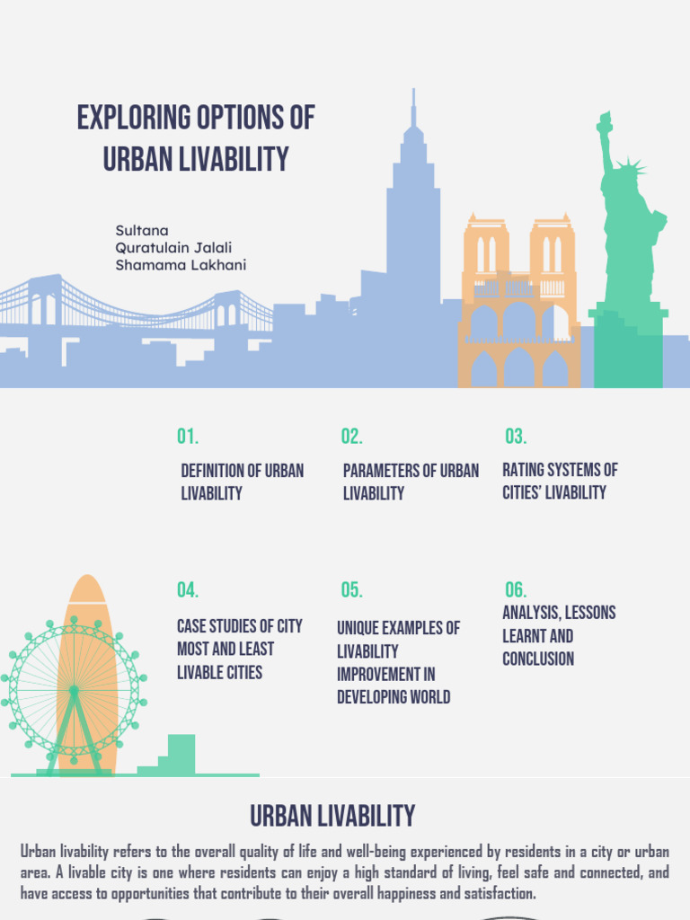 Urban Livability: Key Insights & Case Studies | PDF | Cost Of Living ...