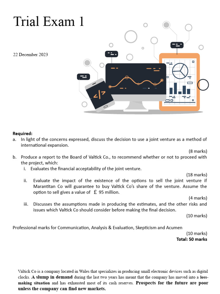 Debrief ACCA TRIAL EXAM 1 | PDF | Net Present Value | Risk