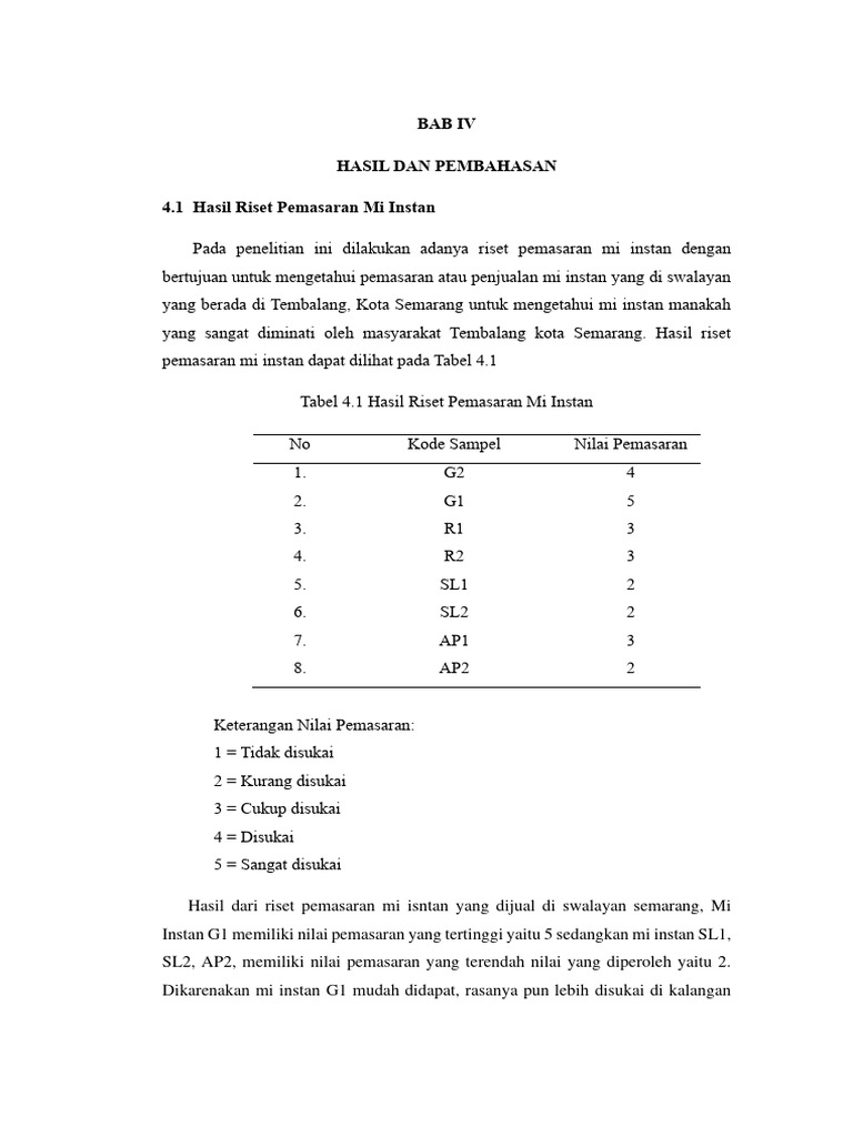 Riset Pemasaran dan Analisis Etilen Oksida Mi Instan | PDF