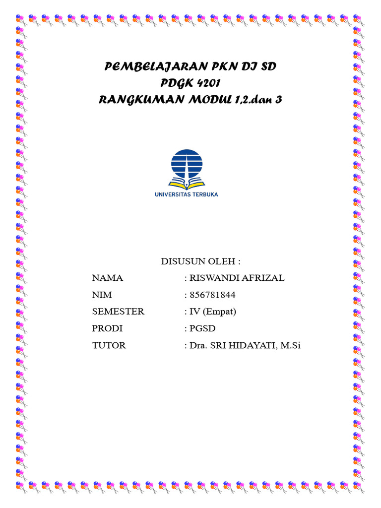 Pembelajaran PKN SD: Hakikat & Tujuan | PDF