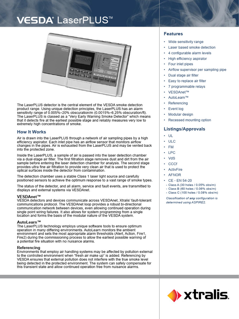 Vesda VLP-012 | PDF | Equipment