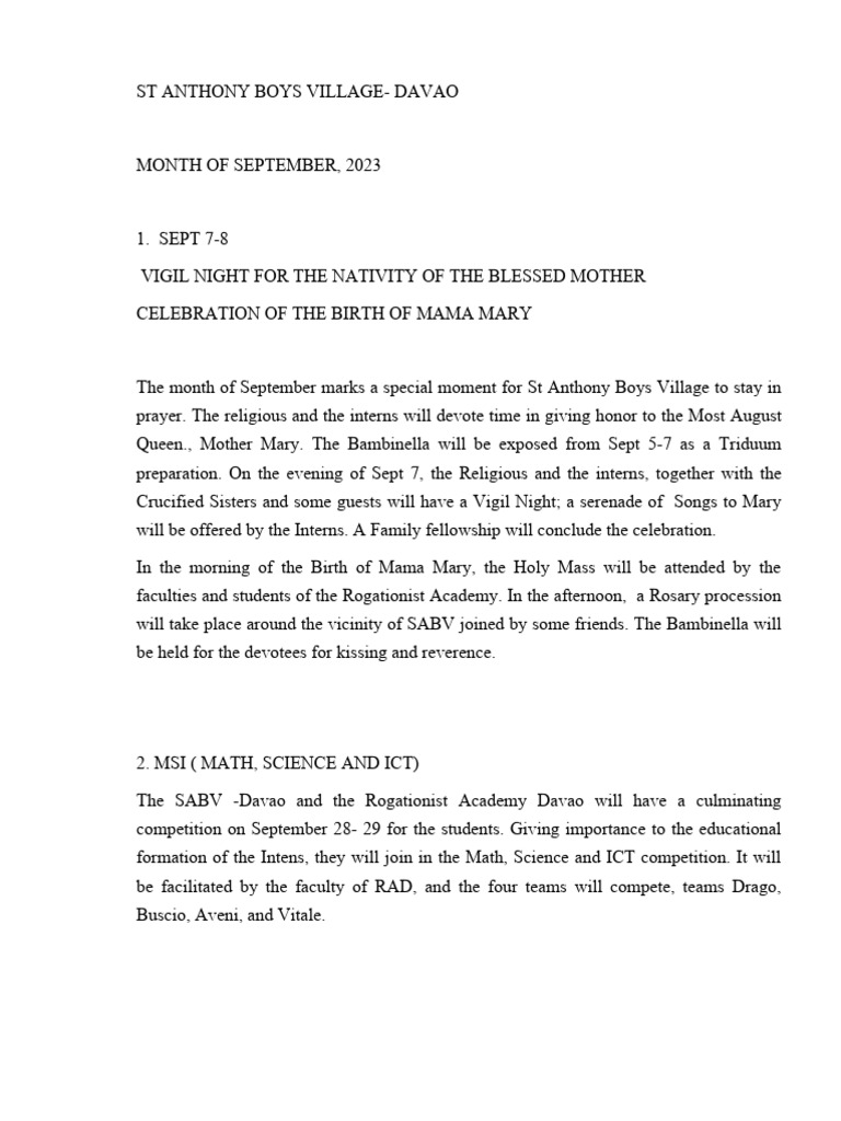 ST Anthony Boys Village | PDF