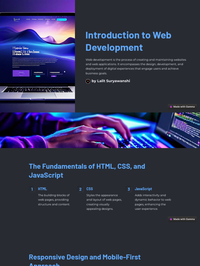 Introduction To Web Development: by Lalit Suryawanshi | PDF