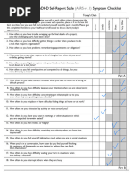 Adhd Questionnaire ASRS111 | PDF | Attention Deficit Hyperactivity ...