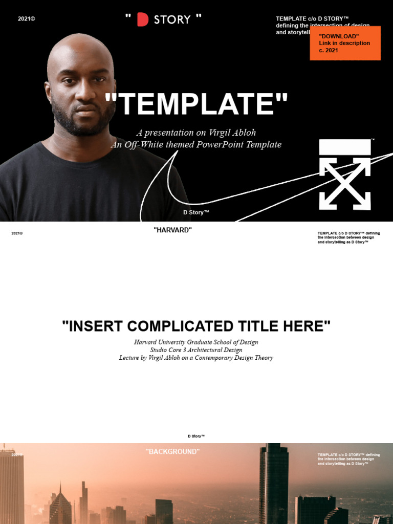 Off-White Presentation Template by @dstoryco | PDF | Human Communication