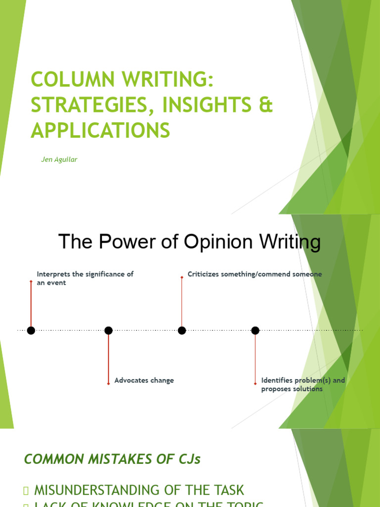 COLUMN-WRITING.pptx | PDF
