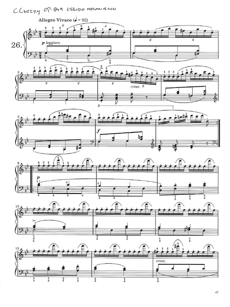 Cerny Estudio 26 | PDF