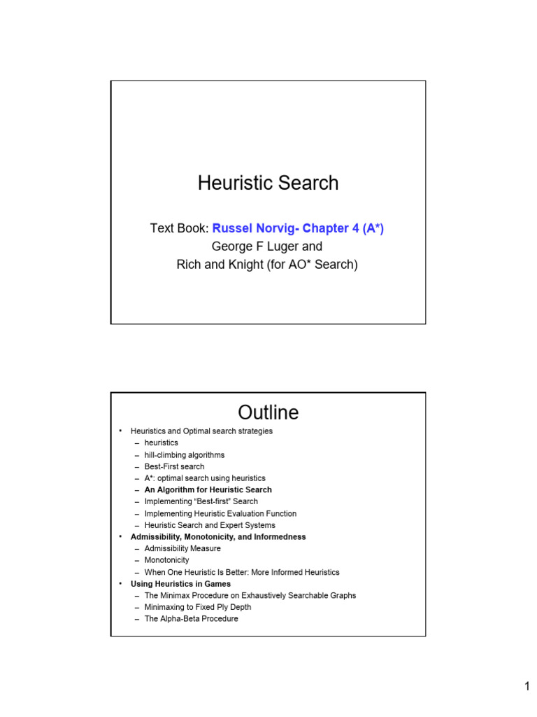 3 Hueristic Search | Download Free PDF | Computational Complexity Theory | Theoretical Computer ...