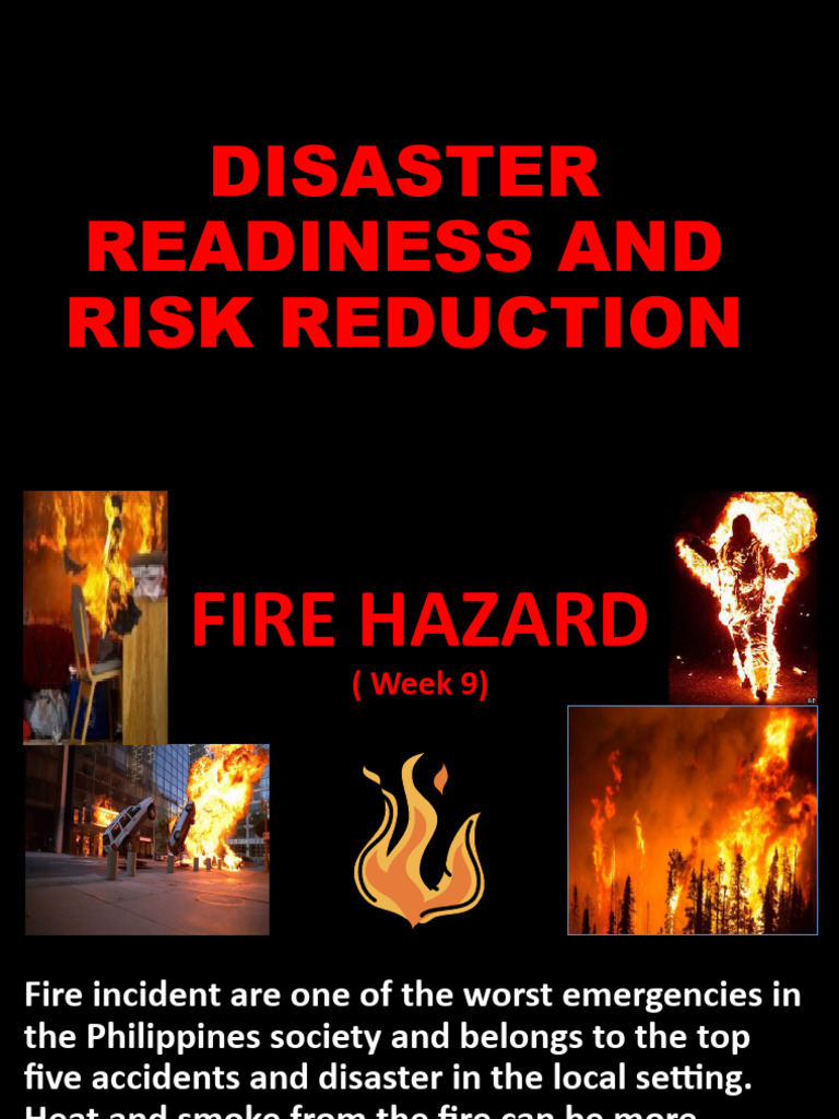 DRRR 2Q Week 4 Lesson 1 Fire Hazard | PDF | Combustion | Fires