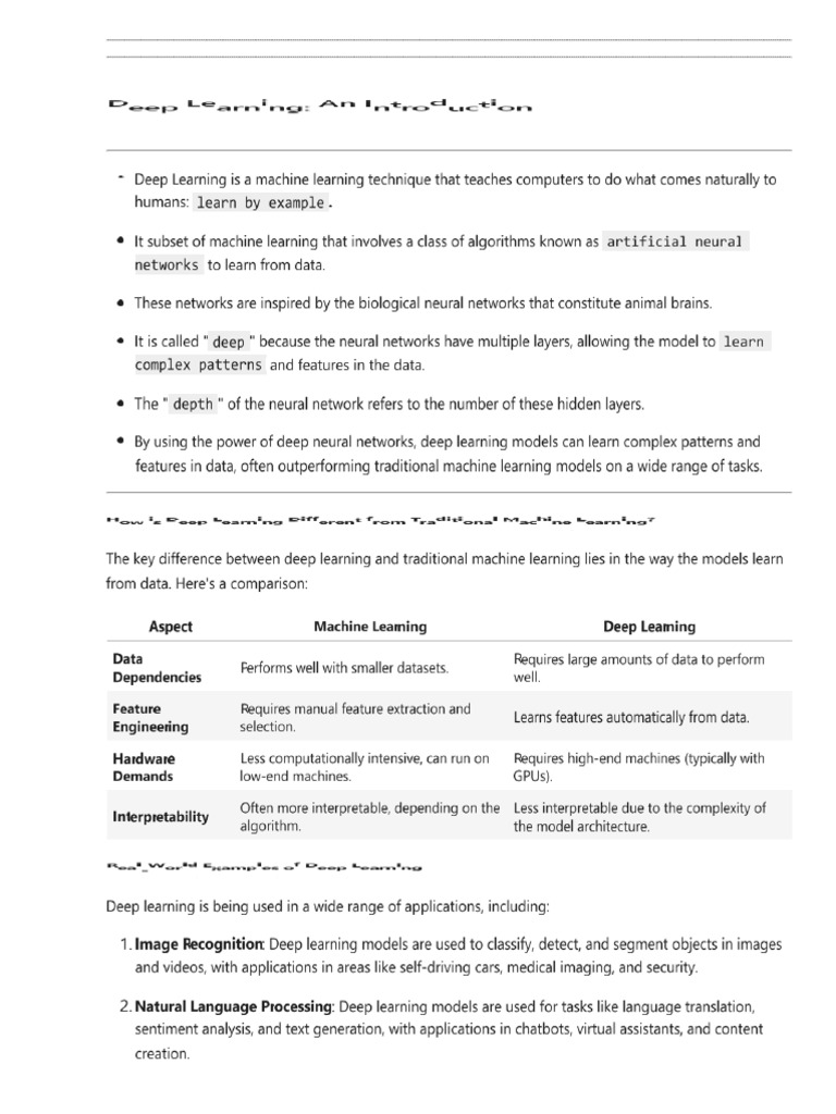 Deep Learning Overview - Beginners - Activation Functions | PDF