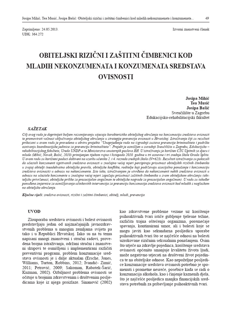 09 Josipa Mihić, Tea Musić, Josipa Bašić - Obiteljski Rizični I ...