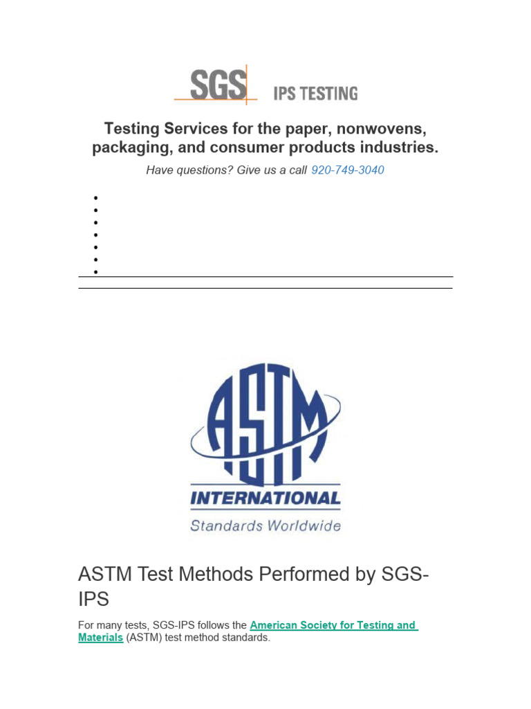 ASTM | PDF | Nonwoven Fabric | Textiles