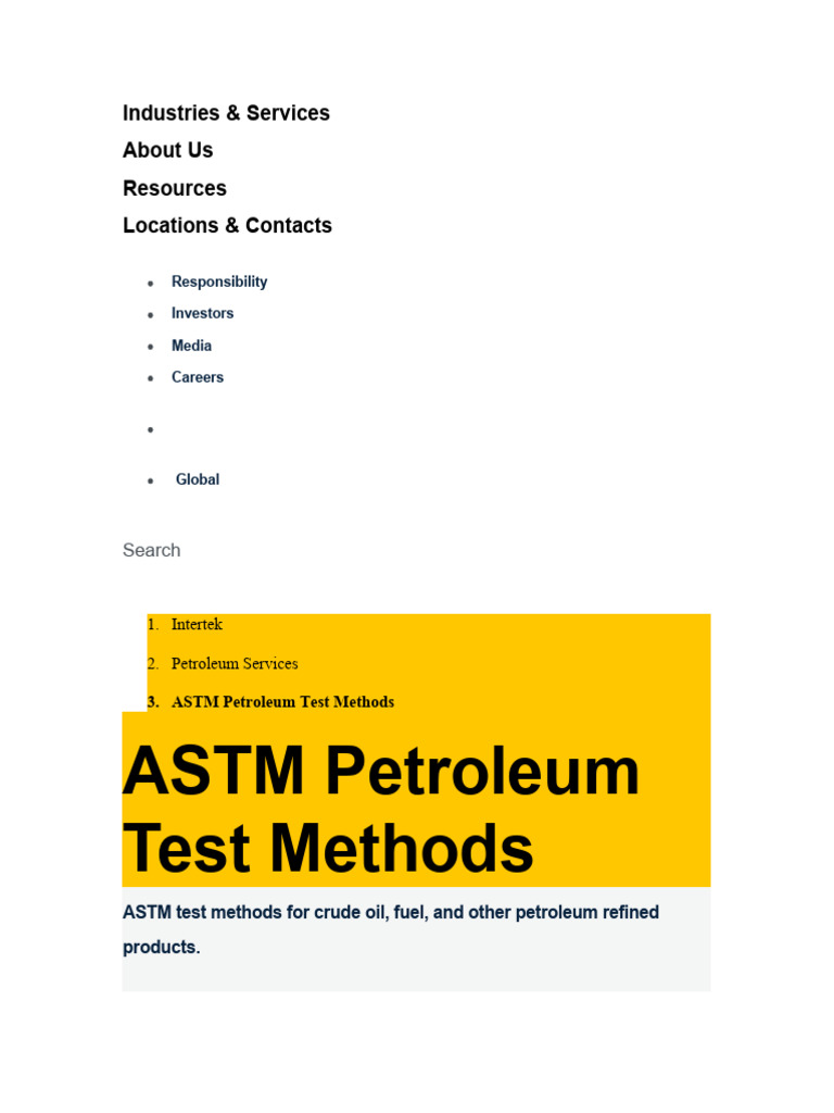 ASTM | PDF | Petroleum | Natural Gas