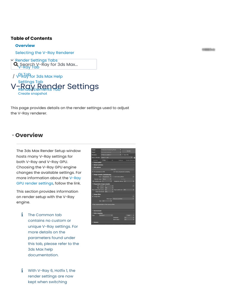V-Ray Render Settings - V-Ray for 3ds Max - Global Site | Download Free PDF | Rendering ...