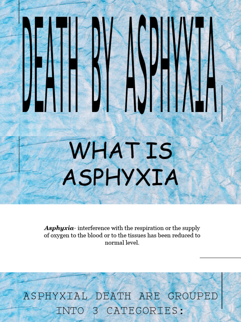 ASPHYXIA | PDF