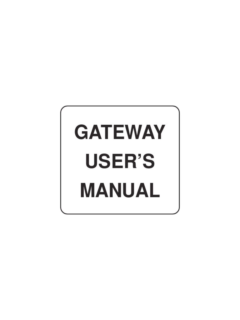 GWY-00_User_Manual | PDF | Programmable Logic Controller | Gateway (Telecommunications)