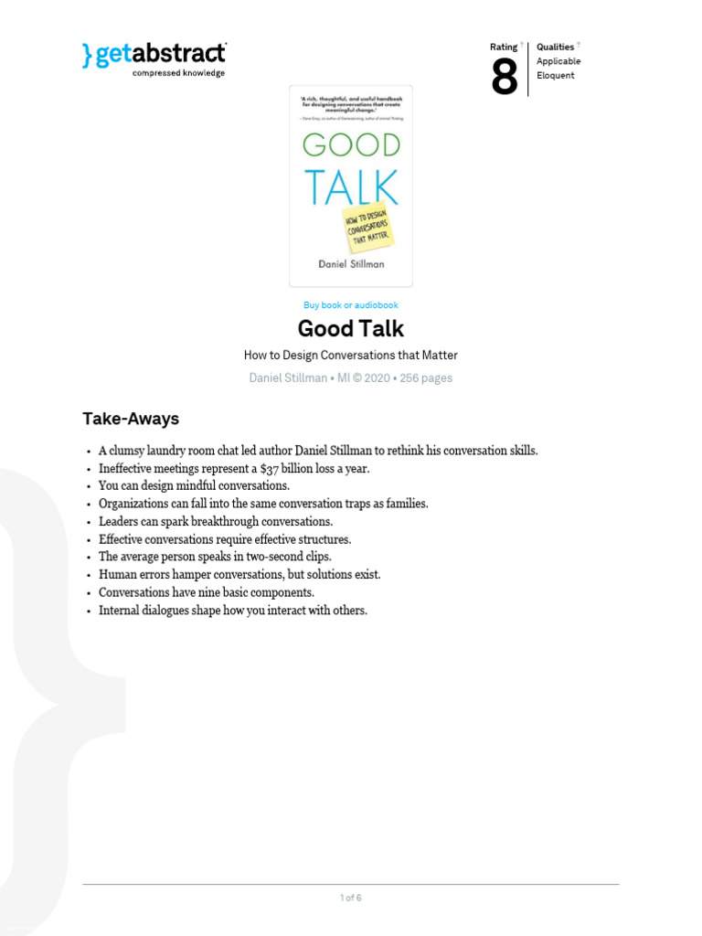 Designing Meaningful Conversations | PDF | Conversation | Brainstorming