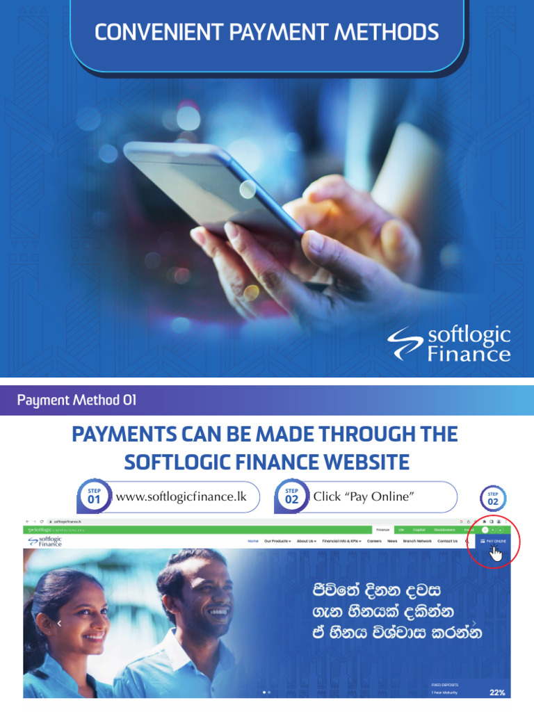 Softlogic Finance Online Portal Guide Final | PDF | Banking | Financial Services