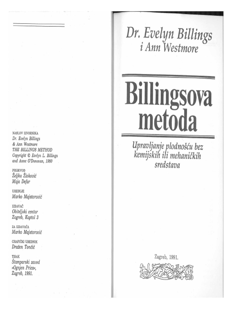 Billingsova Metoda | PDF