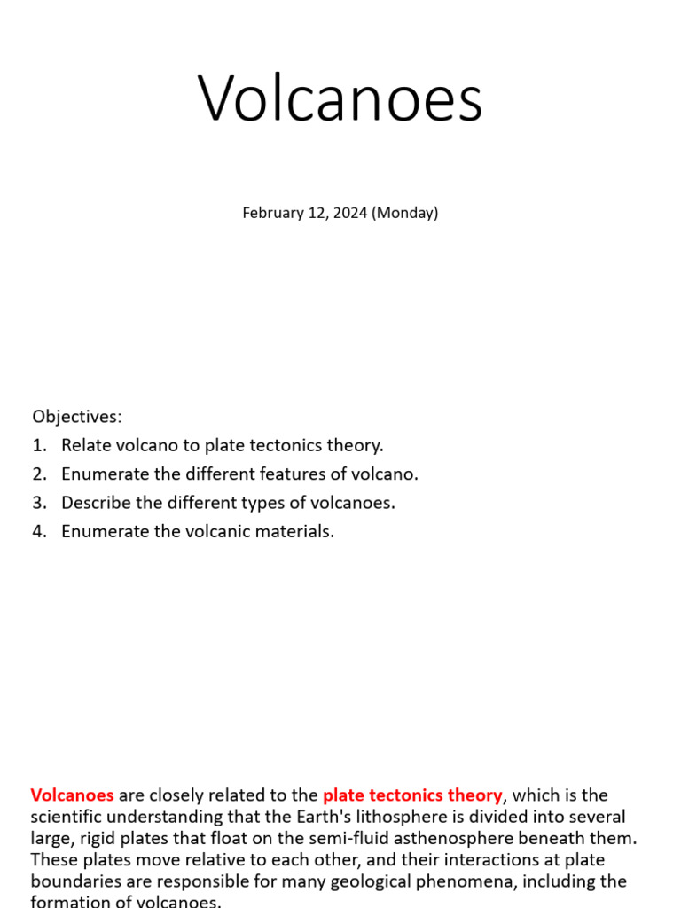 Volcanoes | PDF | Volcano | Plate Tectonics