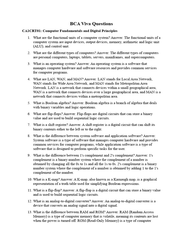 Viva Qs | PDF | Random Access Memory | Database Index