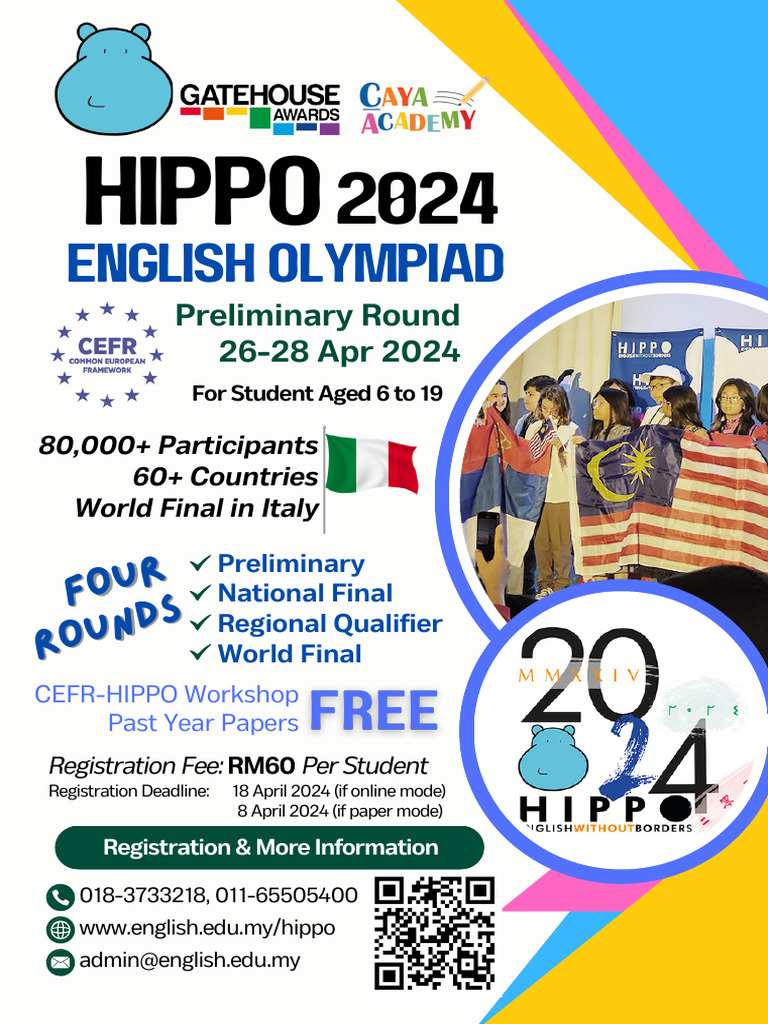 Hippo English Competition 2024 Details | PDF