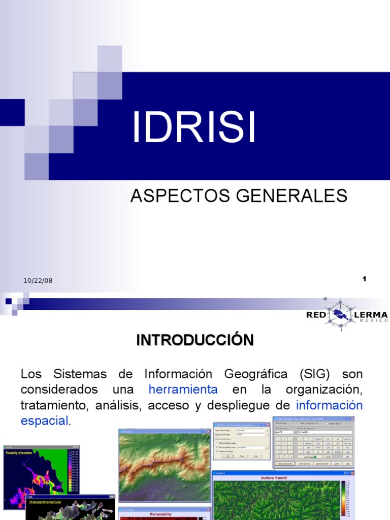 IDRISI | PDF | Sistema de información geográfica | Vector Euclidiano