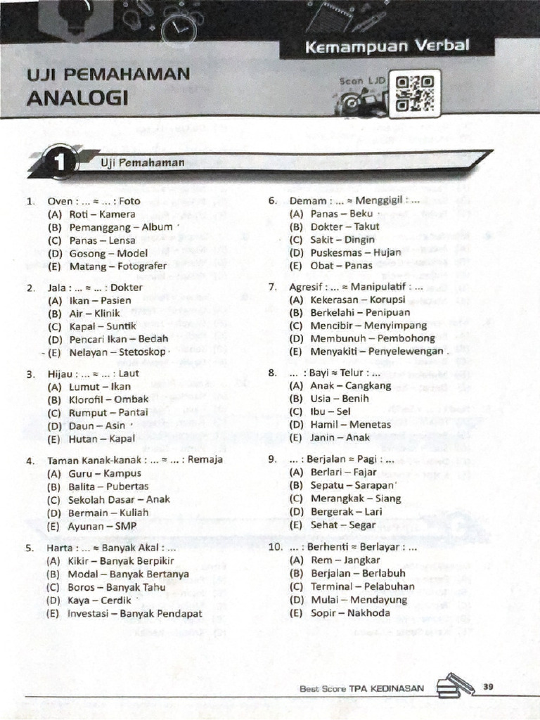 Analogi 4 Set | PDF