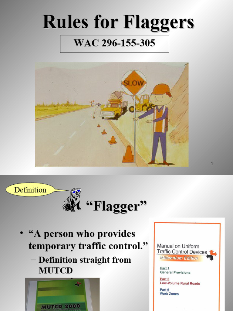 Flagger Rule | PDF | Road Transport | Road Infrastructure