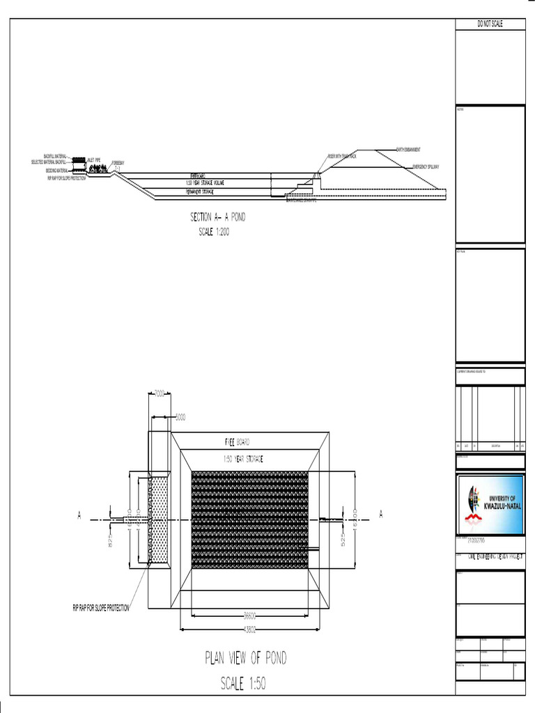 Pond Construction Detail Drawings | PDF | Deep Foundation | Hydraulic ...