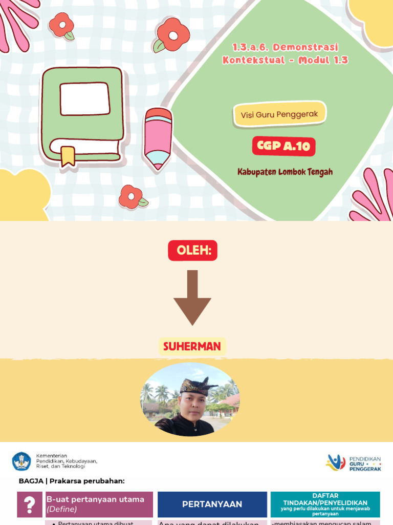 1.3.a.6. Demonstrasi Kontekstual - Modul 1.3-Suherman | PDF