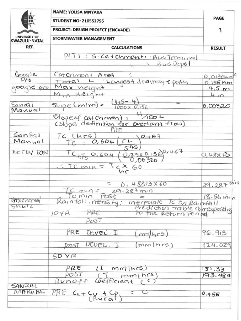 Hand Calcs 210552795 | PDF