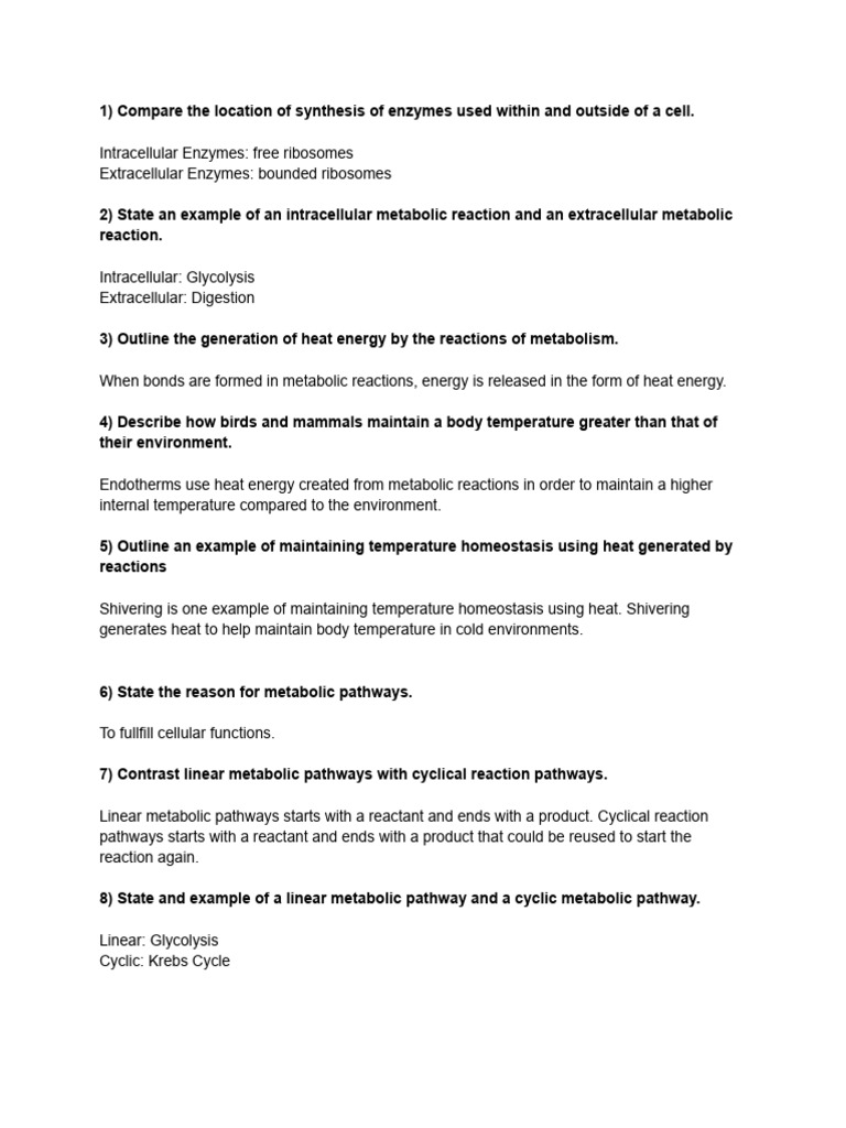 Biology Work | PDF | Enzyme Inhibitor | Enzyme