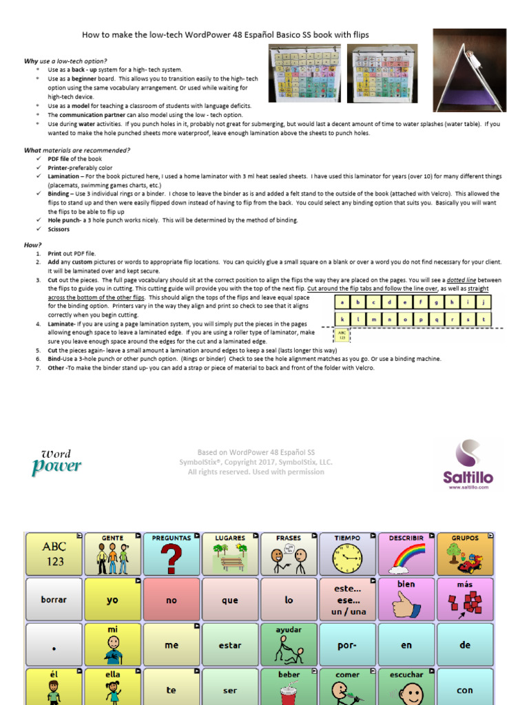 FLIP BOOK WP 48 Espanol Basico SS | PDF | Bookbinding | Office Equipment