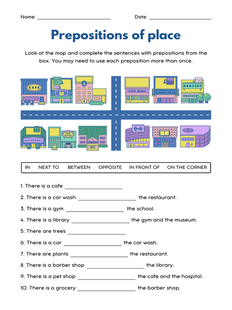 Mapping Skills Writing Directions Worksheet | PDF