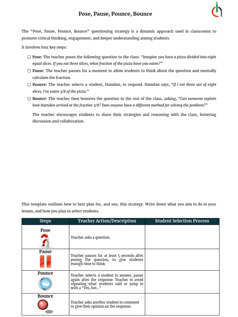 Classroom Questioning Strategy Guide | PDF | Self-Improvement | Science & Mathematics