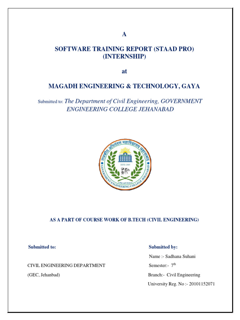 STAAD Pro Training for Civil Engg Students | PDF | Computing
