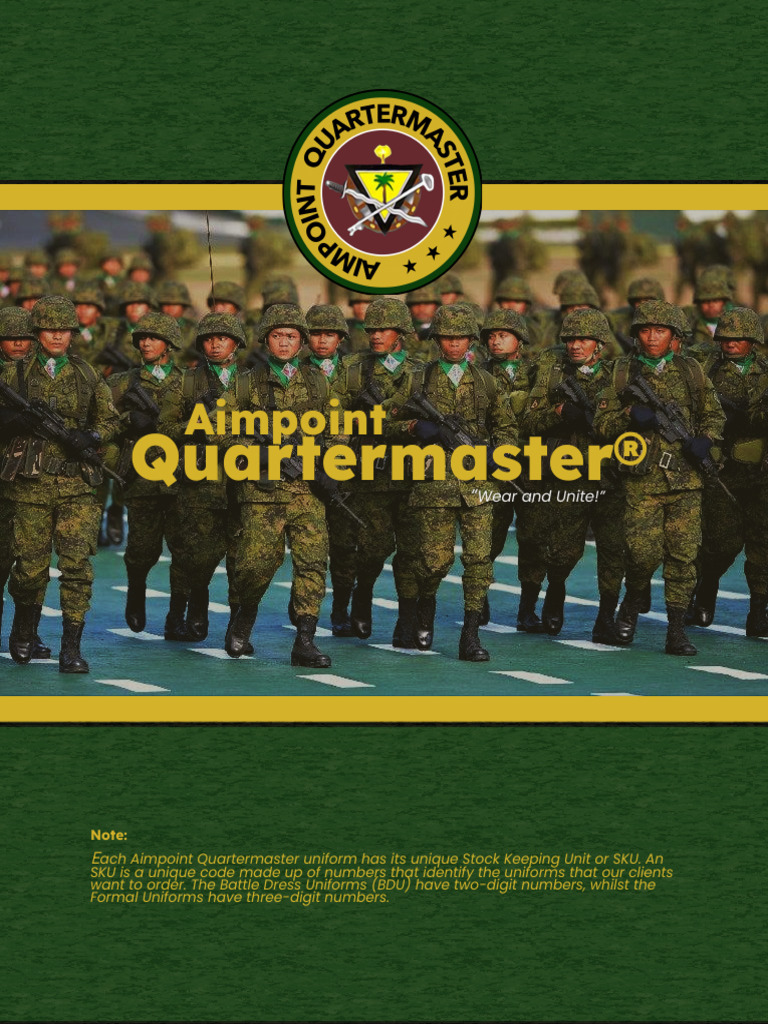 APQM - Uniform Overview 2 | PDF | Uniforms | Military Uniforms