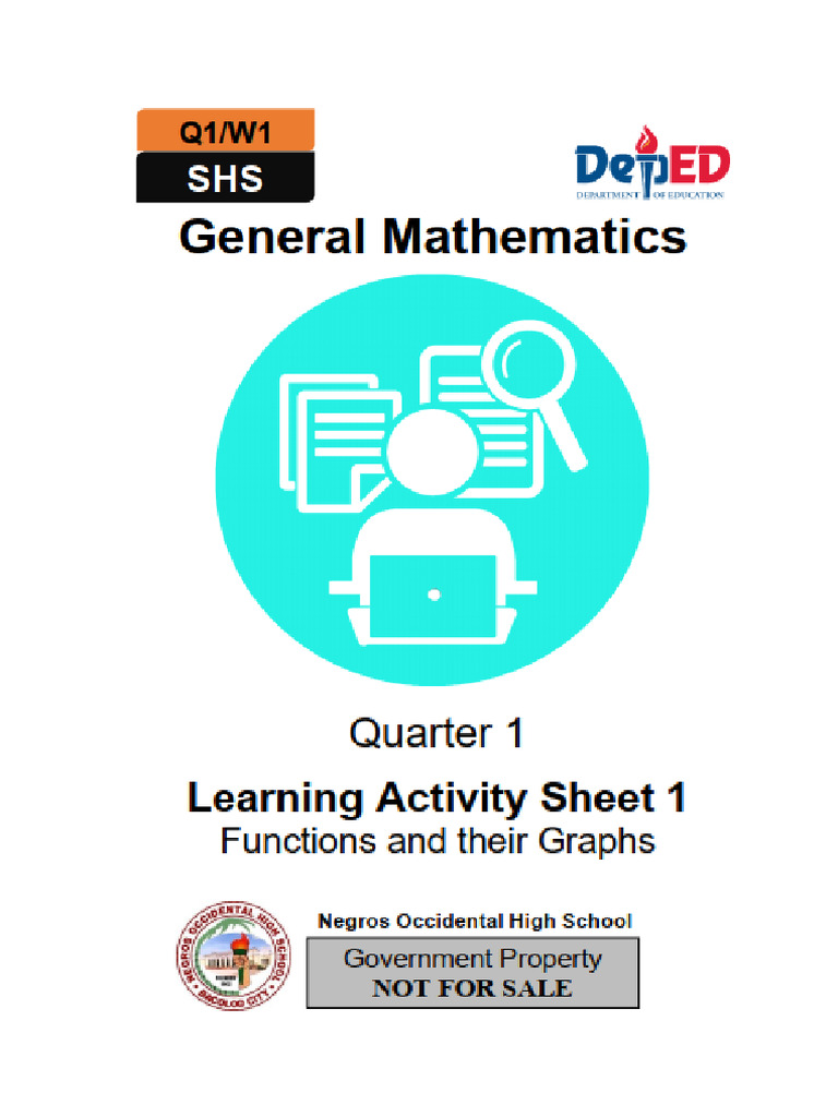 Genmath Las Q1 Week1 | PDF | Function (Mathematics) | Value Added Tax