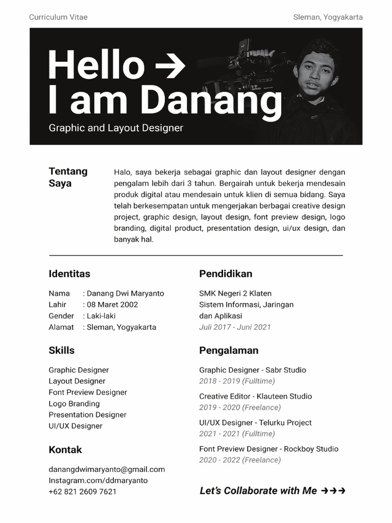 CV Bahasa Indonesia | PDF